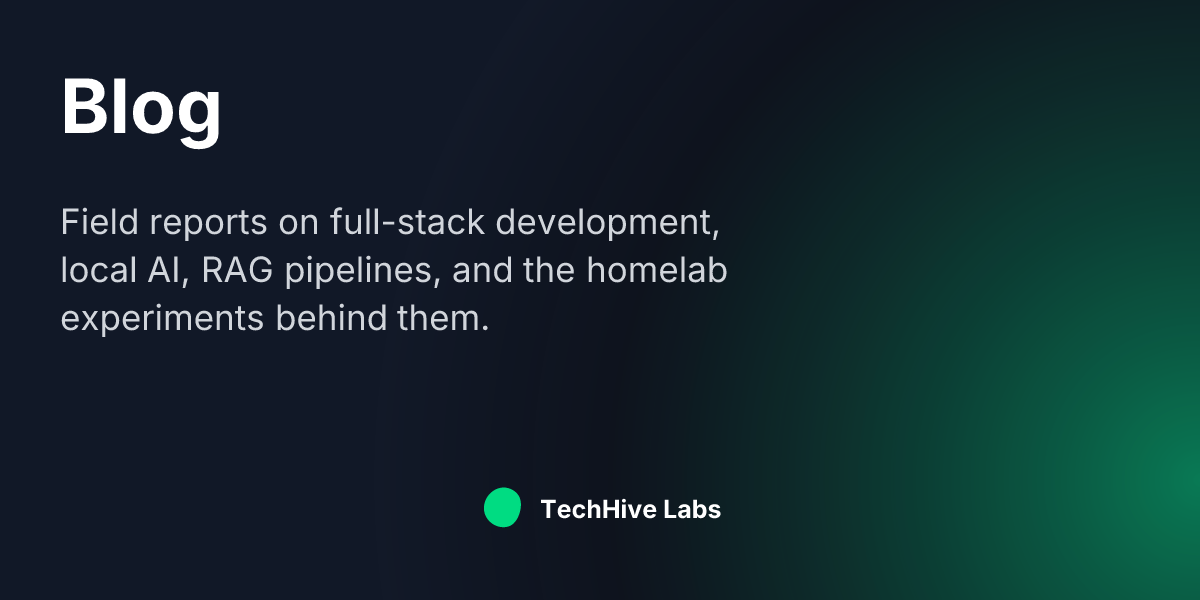 Blog | TechHive Labs